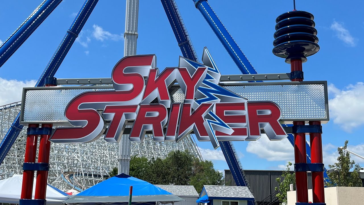 Six Flags Great America Sky Striker New For 2024 Youtube