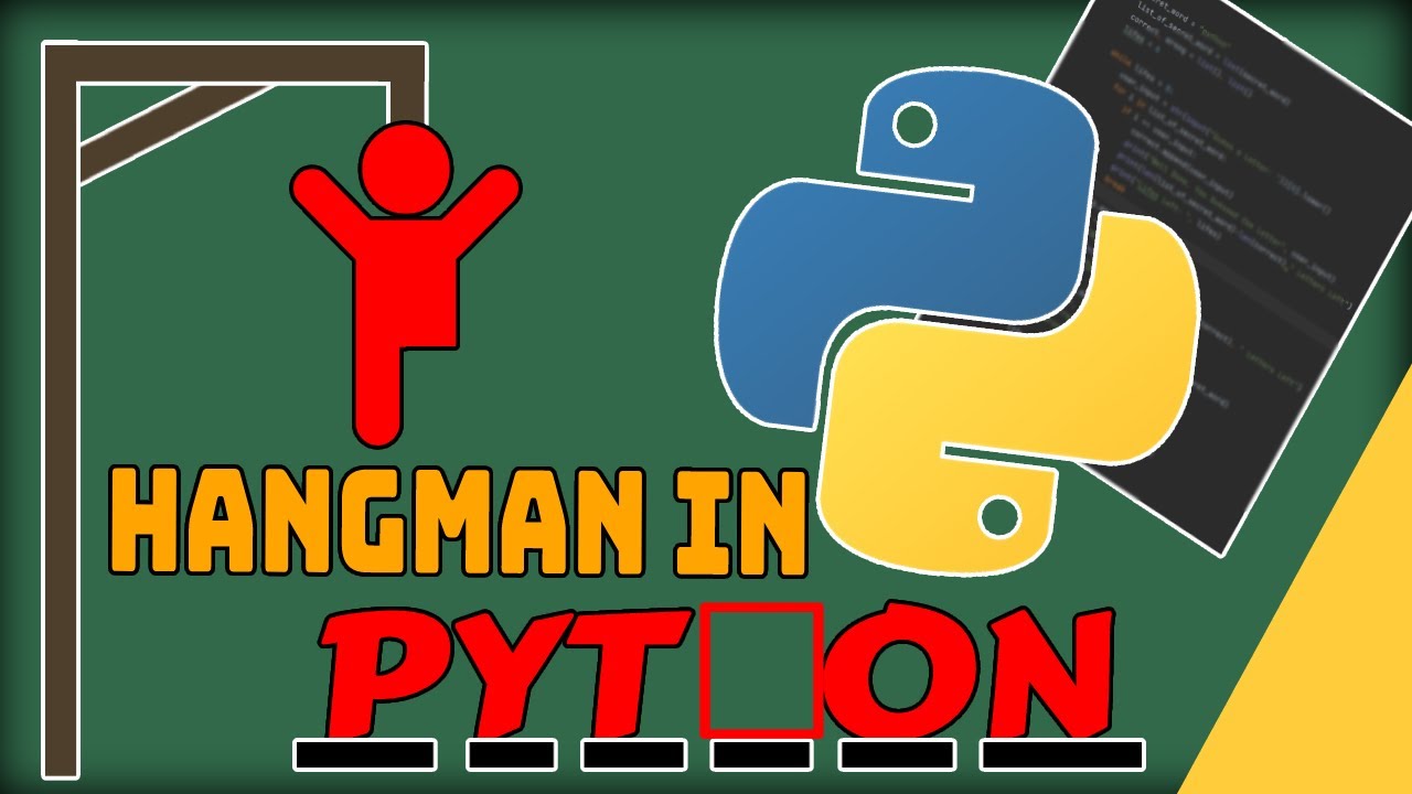 How To Build A Hangman Game In Python Youtube