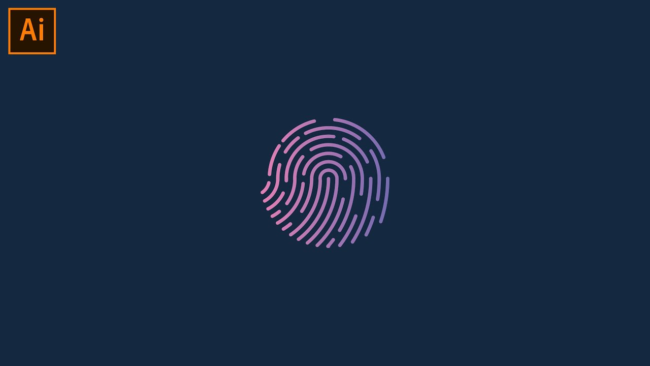 Adobe Illustrator Tutorial How To Create Fingerprint Logo In