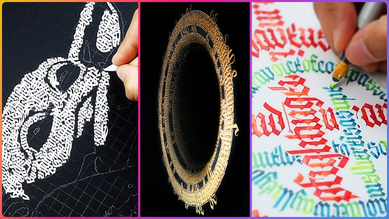 Satisfying Calligraphy Inspiration Tutorial Youtube