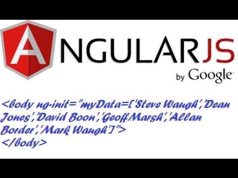 Initialize Data With Ng Init In Angularjs Youtube