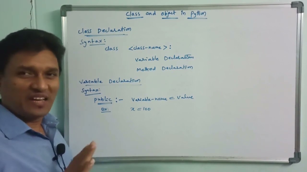 Classes Objects In Python Class And Object Oops Python