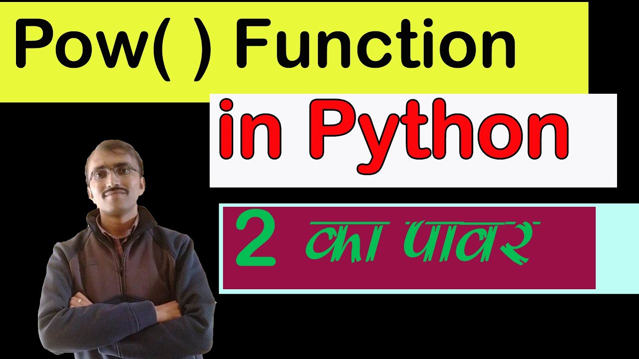Use Of Power Function In Python Computerexcelsolution Youtube