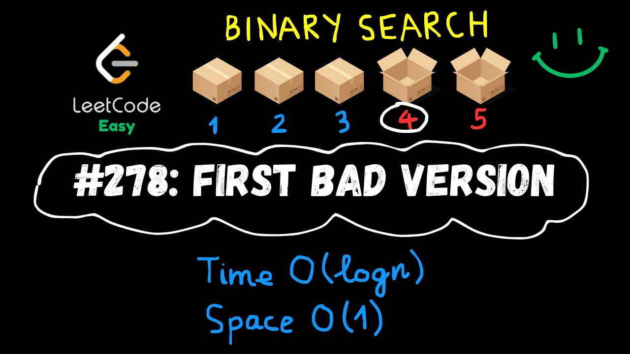 First Bad Version Binary Search Leetcode 278 Youtube
