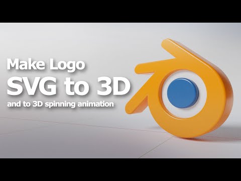 How To Make A 2d Logo 3d In Blender