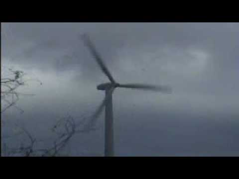 Danish Windturbine Colapses In Storm Youtube