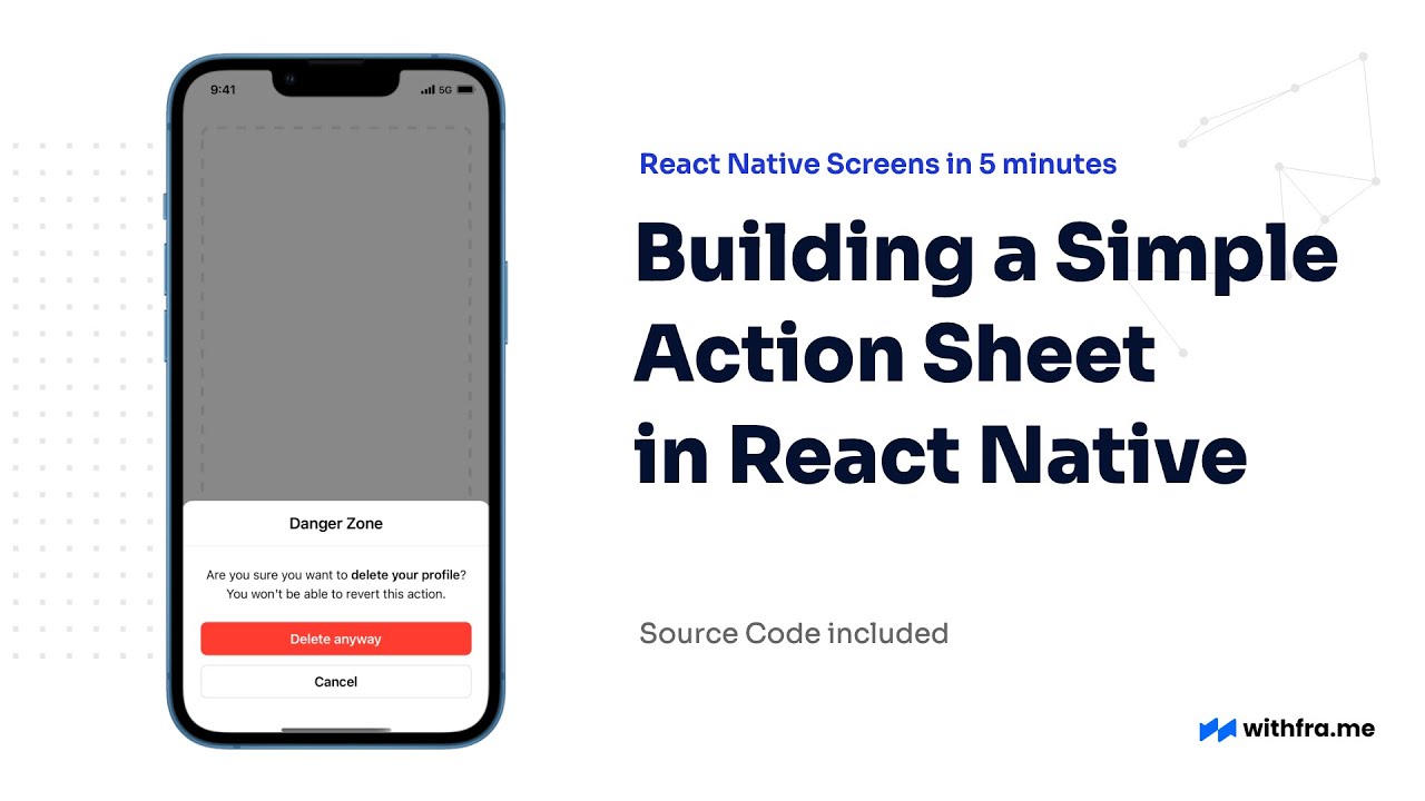 31 Building A Simple Action Sheet In React Native Youtube