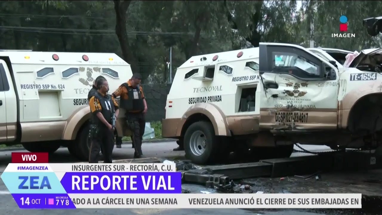 Camioneta De Valores Vuelca Por Viajar A Exceso De Velocidad En