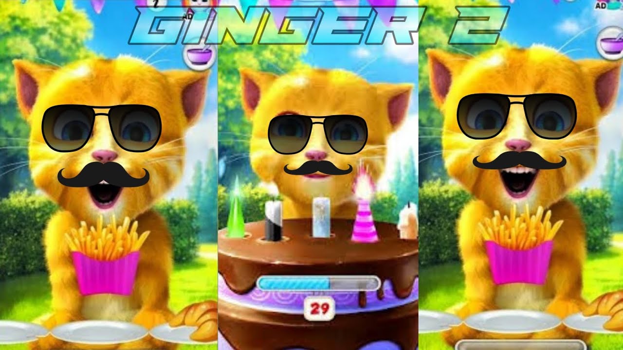 My Talking Ginger 2 Funny Video Ginger 2 Food Eating Video Youtube
