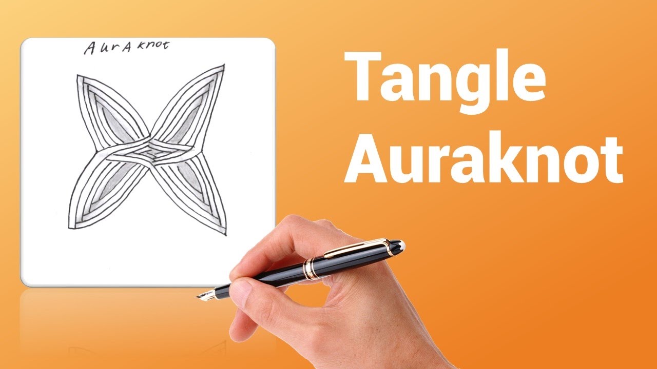 How To Draw Tangle Auraknot Youtube
