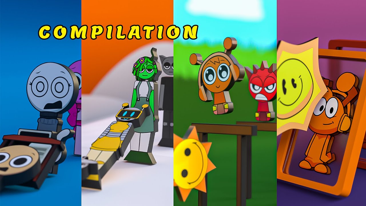 Domino Effect Compilation Sprunki Alpahbetlore Youtube