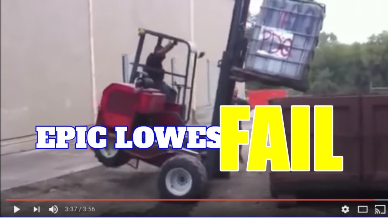 Lowes 2x4 Forklift Fail Youtube