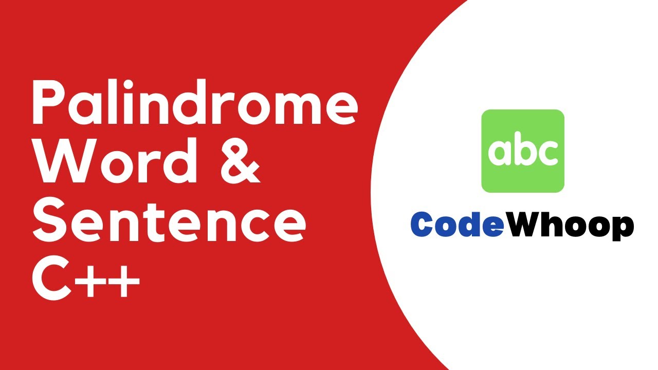 Strings Palindrome Word Sentence Program Using C Youtube