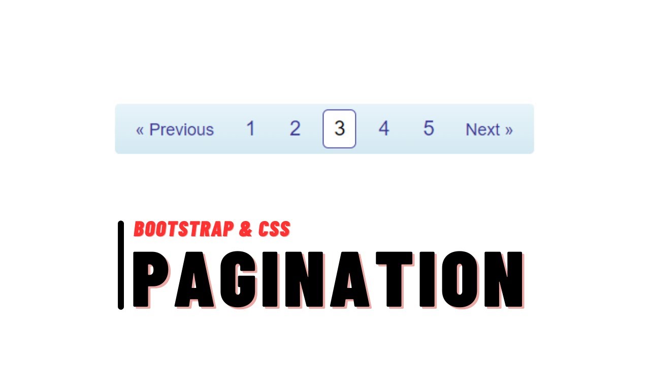 Pagination Ui Design Using Bootstrap And Css Bootstrap Tutorial