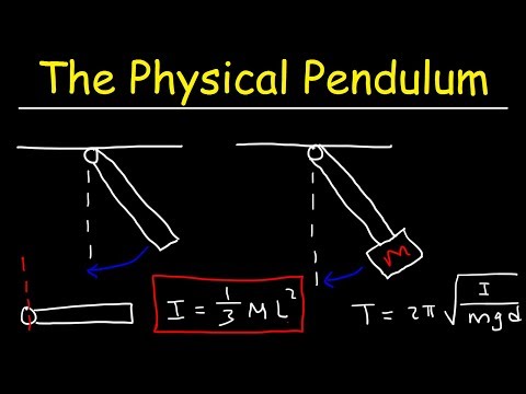Physical Pendulum Problems Moment Of Inertia Physics Video