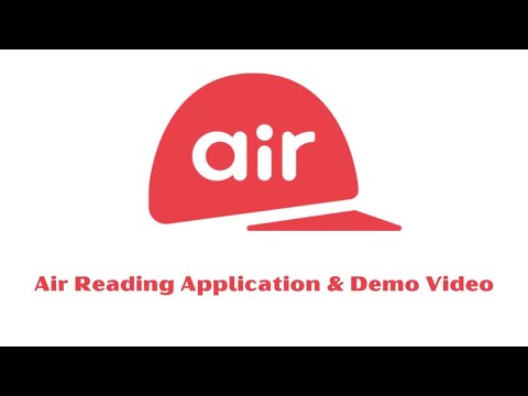 Air Reading Application And Demo Video Youtube