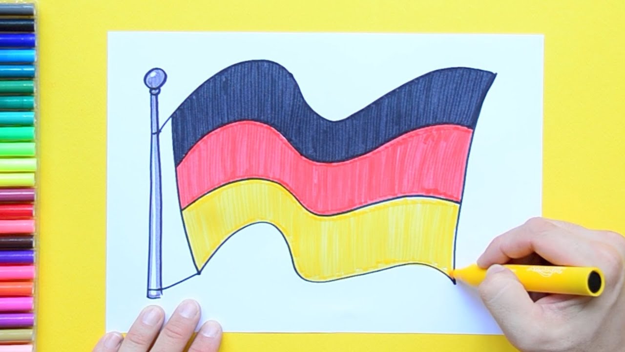 How To Draw The National Flag Of Germany Youtube