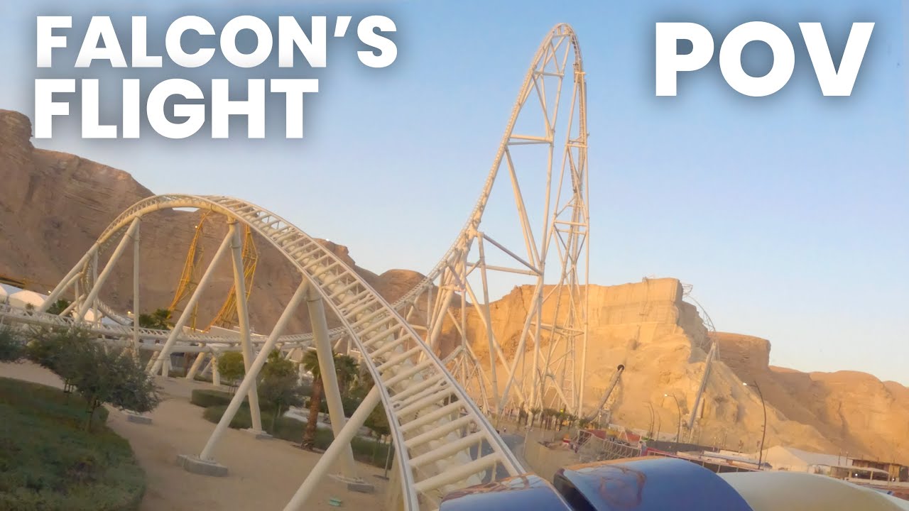 Falcon S Flight Front Row Pov New 600 Foot 155 Mph Roller Coaster At