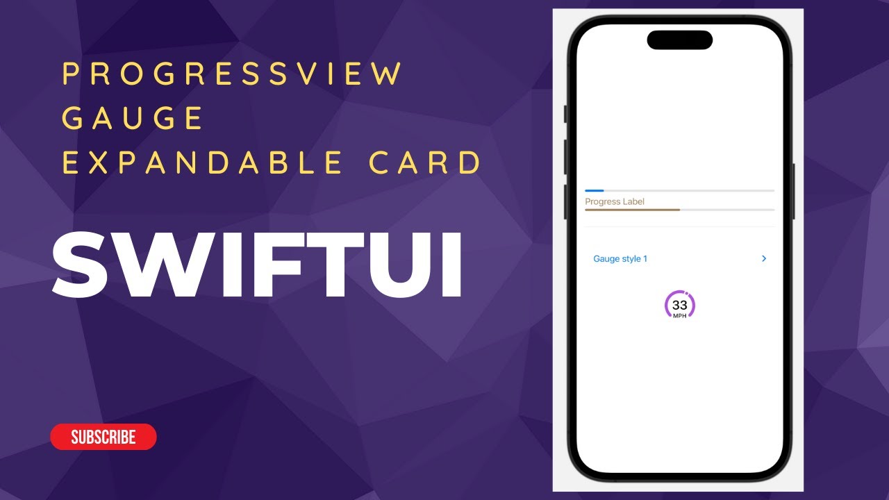 Swiftui Progressview Gauge Gauge Types Expandable Card Youtube