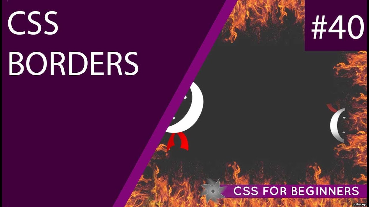 Css Tutorial For Beginners 40 Borders Youtube