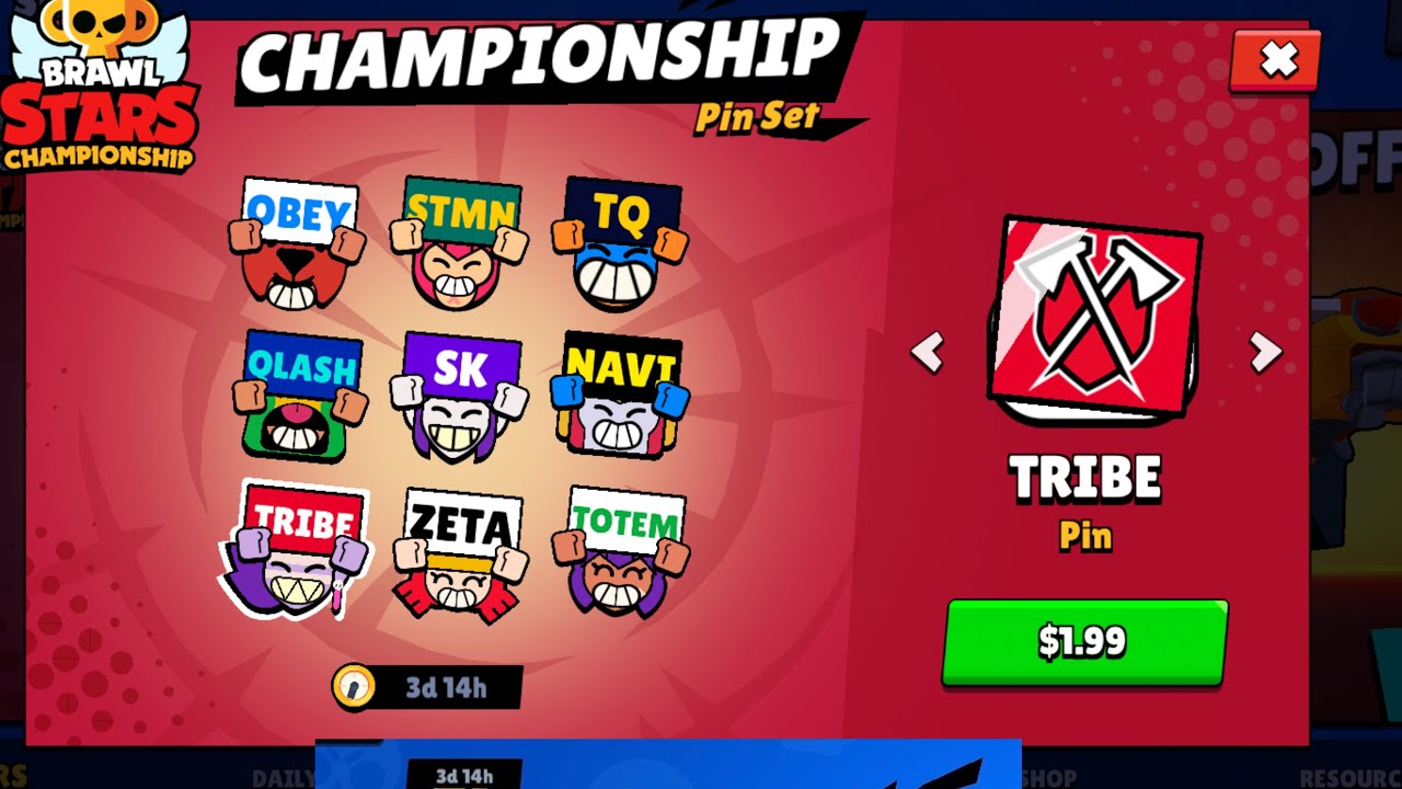 Brawl Stars Championship Pin Set In Game Preview Youtube