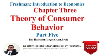 Freshman Introduction To Economics Chapter Three Theory Of Consumer