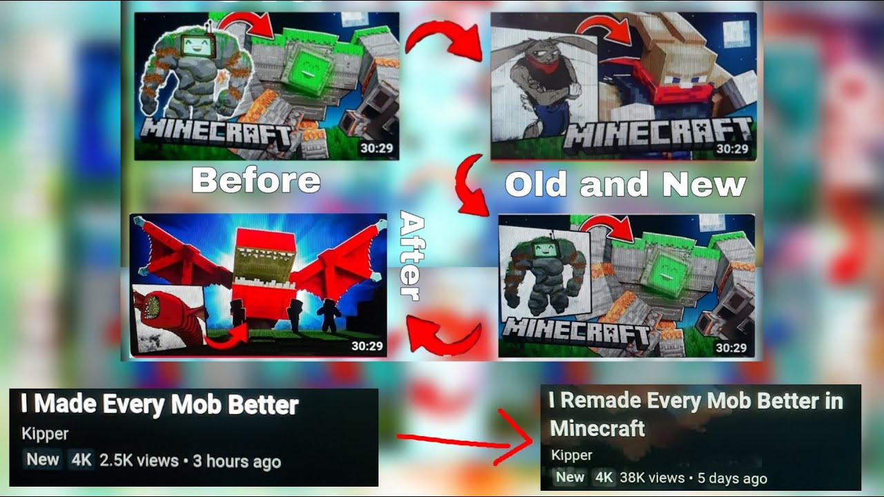 I Remade Every Mob Better In Minecraft Kipper Pt 5 Youtube