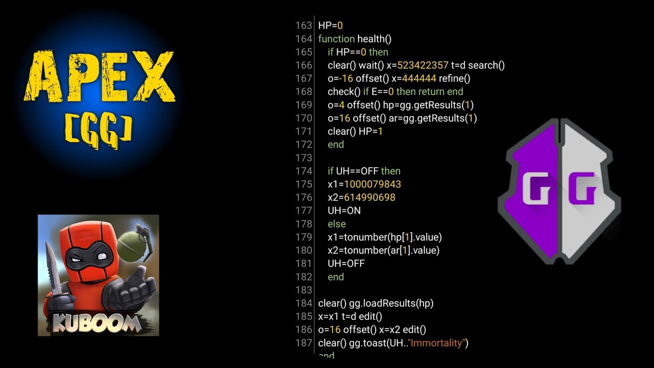 Lua Script I Wrote To Run In Gameguardian Explained Kuboom Youtube