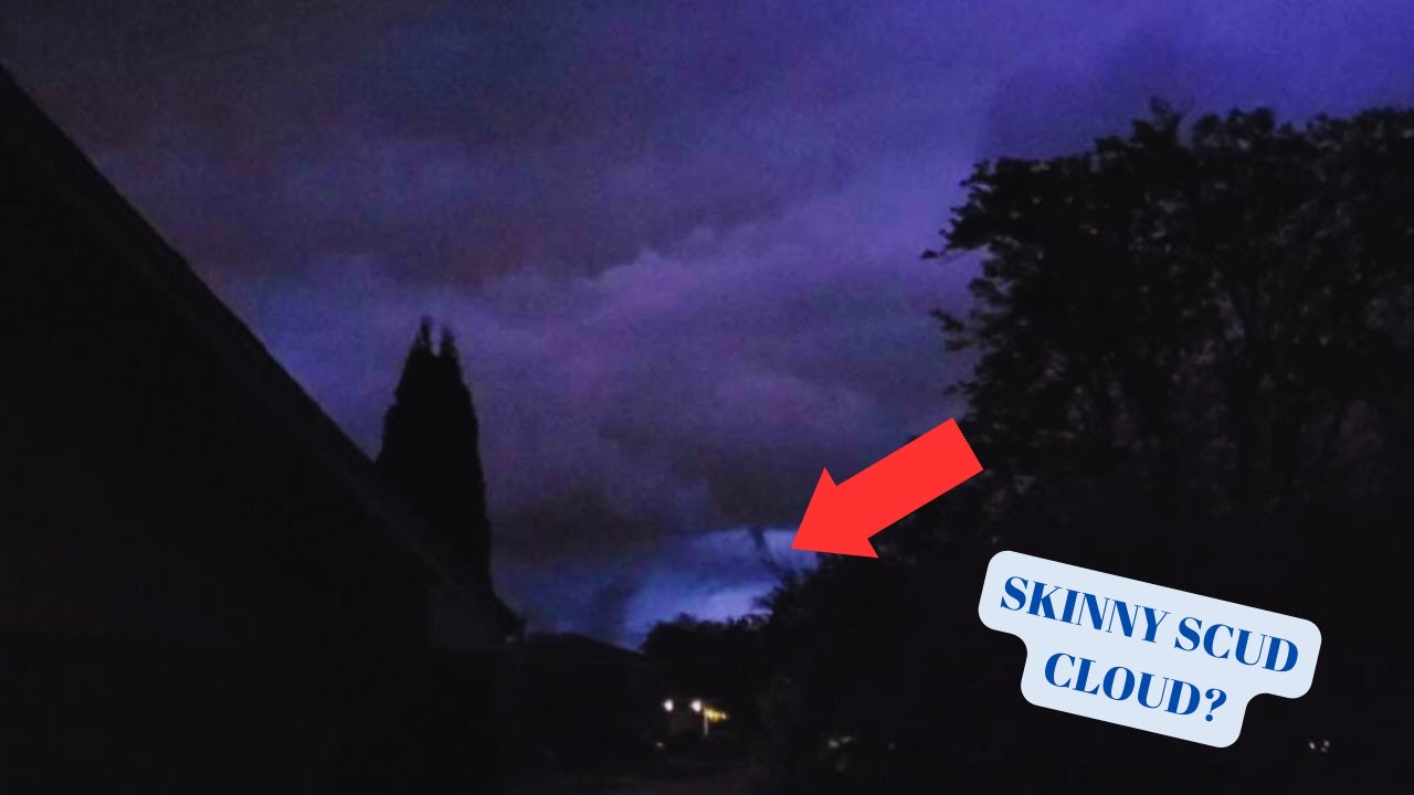 Spooky Scud Cloud And A Lightning Show July 28th 2023 Youtube