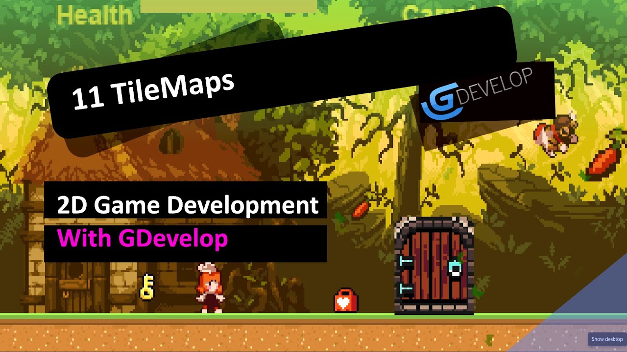 Gdevelop Tutorials 11 Create A 2d Game Tilemaps Youtube