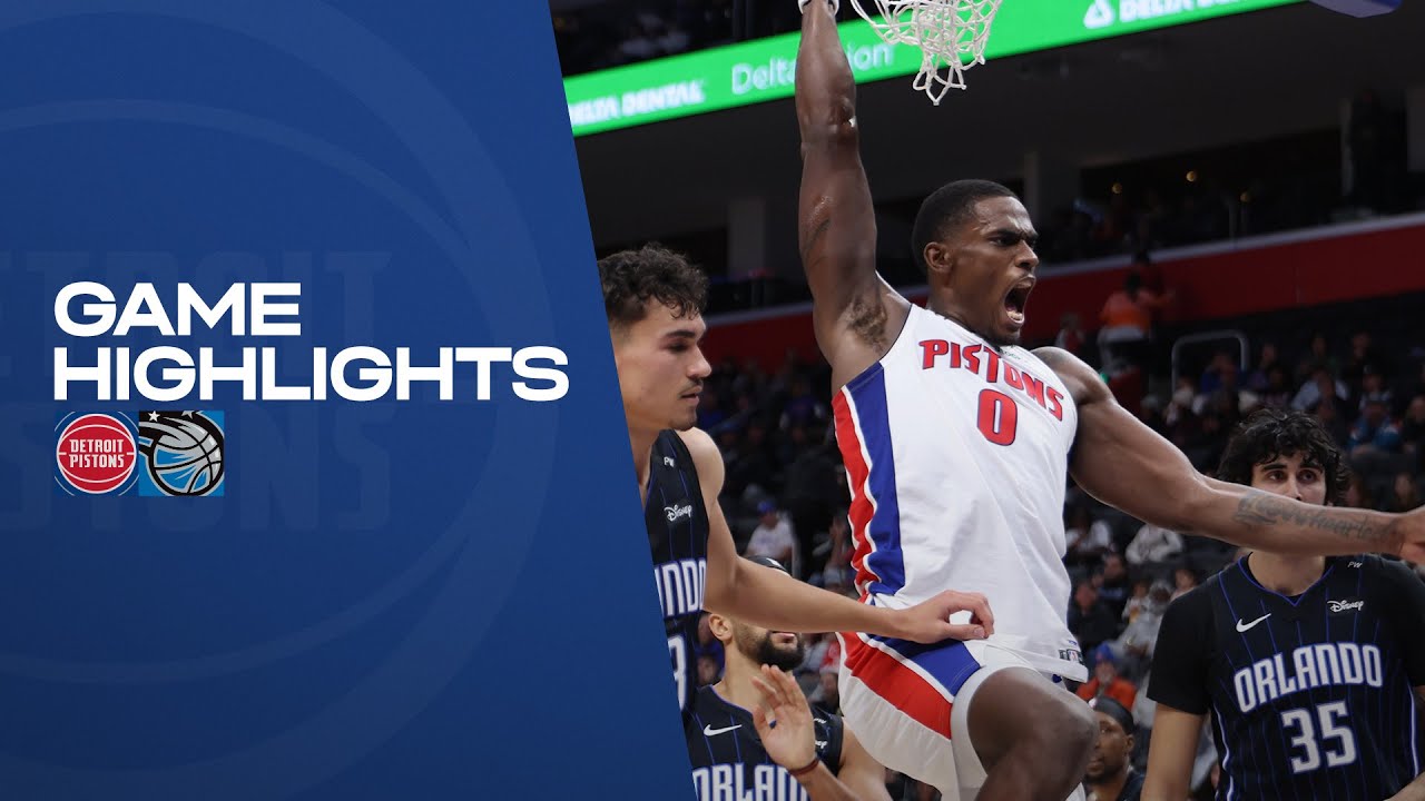 Game Highlights Pistons Start The Year Off With A Win Over The Magic