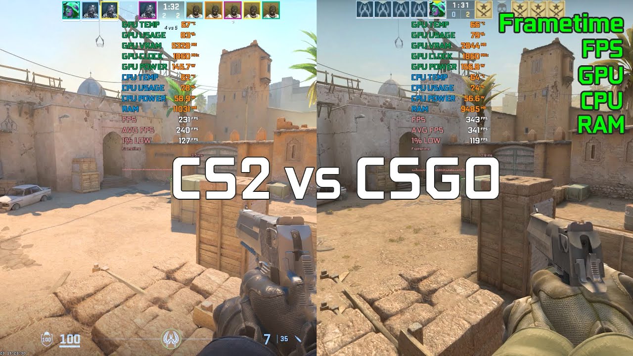 Cs2 Vs Cs Go Comparison Video Settingsôüö å Youtube