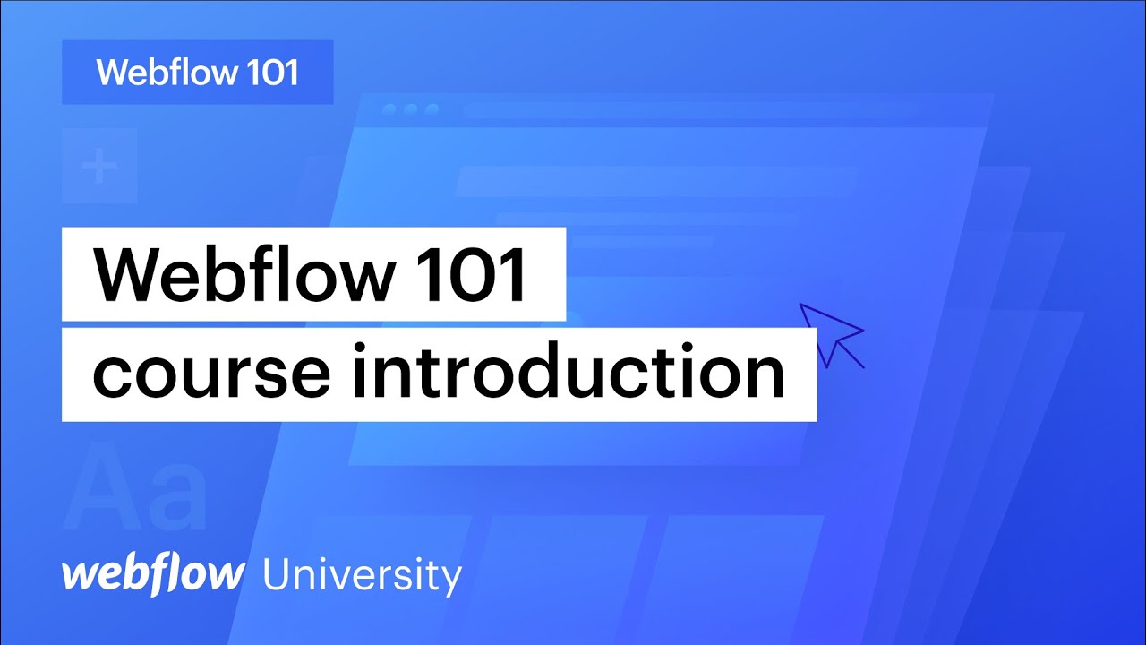 Webflow For Beginners Webflow 101 Youtube