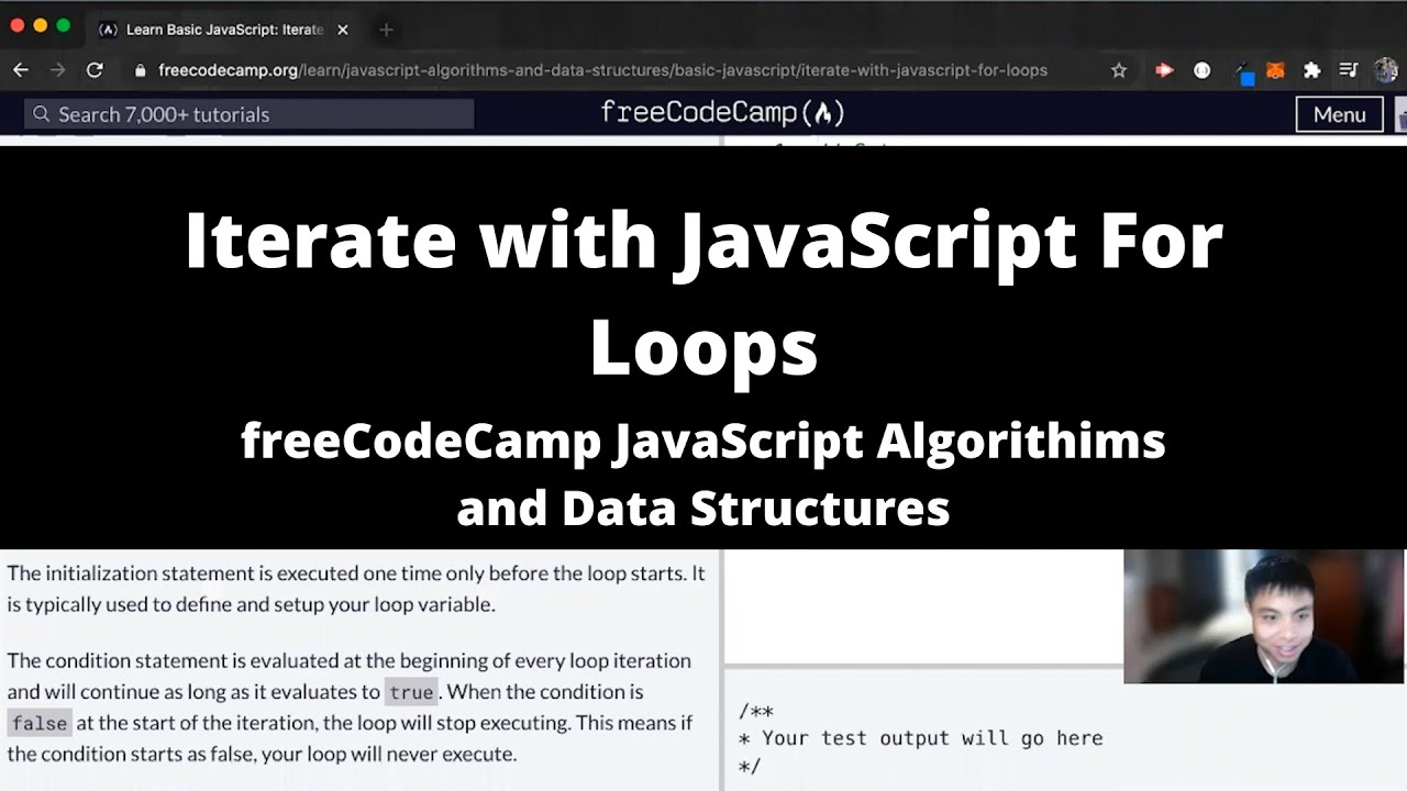 Iterate With Javascript For Loops Basic Javascript Freecodecamp