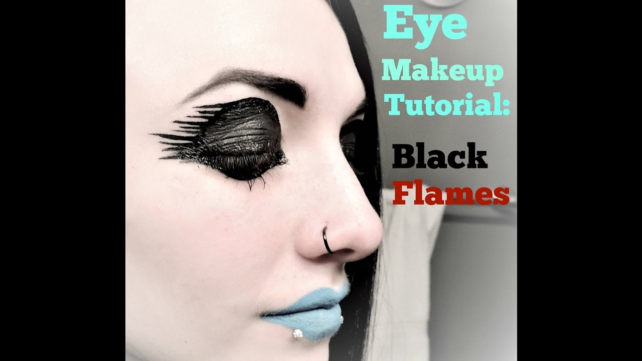Emo Makeup Tutorial 7 Black Flames Youtube