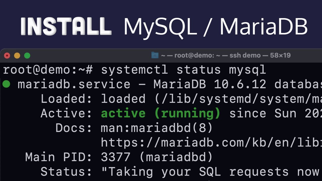 Install And Configure Mysql Mariadb Ubuntu Youtube