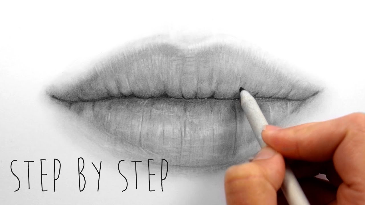 Realistic Lips Drawing Step By Step Shela Magee