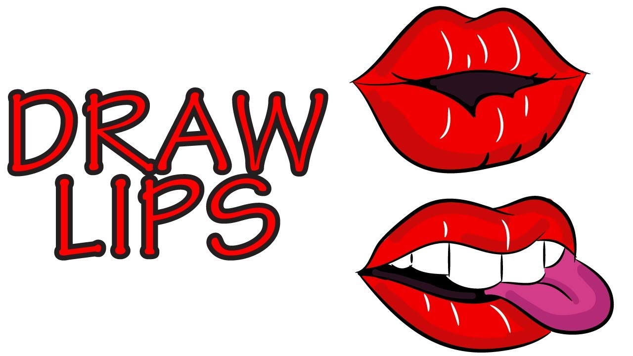 Easy Kiss Lips Drawing Lipstutorial Org