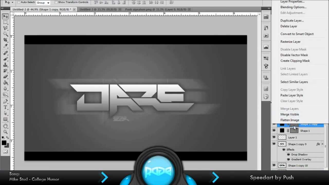 Dare Logo Speedart Youtube