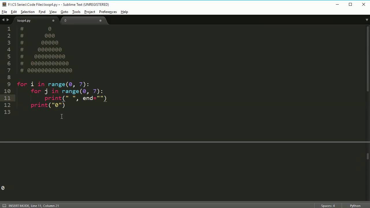 Python Programming Series Loops 4 Nested Loops Youtube