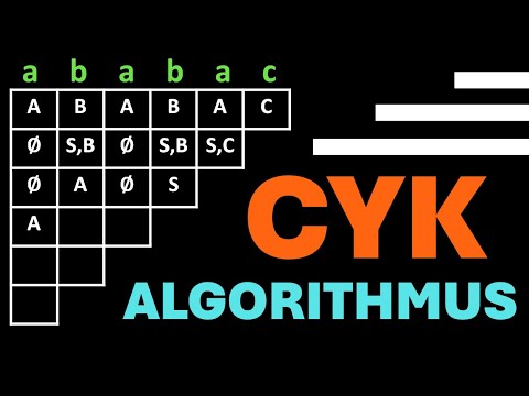 Cyk Algorithmus Einfach Erklärt Youtube