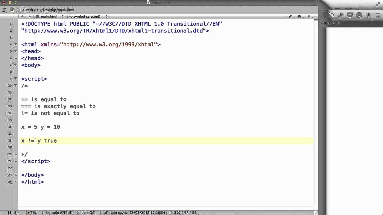 Javascript 08 Comparison Operators Youtube
