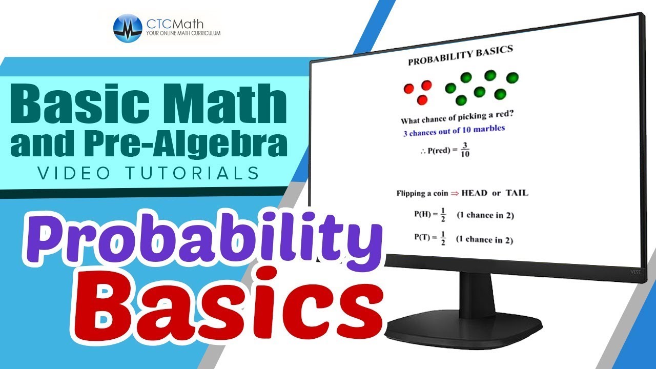 Basic Math And Pre Algebra Tutorials Probability Basics Youtube