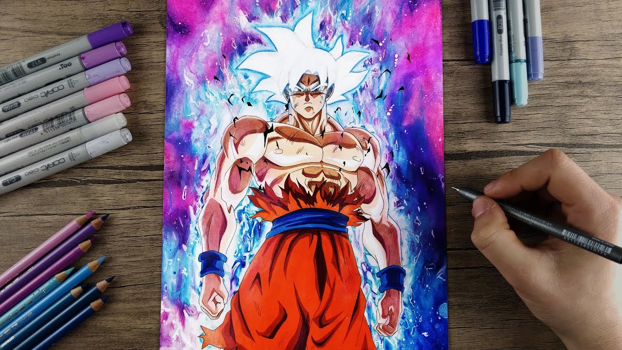 Drawing Goku Mastered Ultra Instinct Final Form Youtube