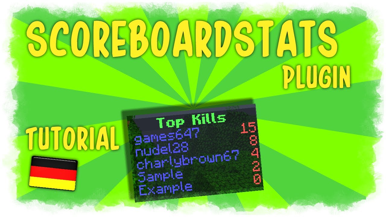 Minecraft Bukkit Plugin Scoreboardstats German 1 7 4 Youtube