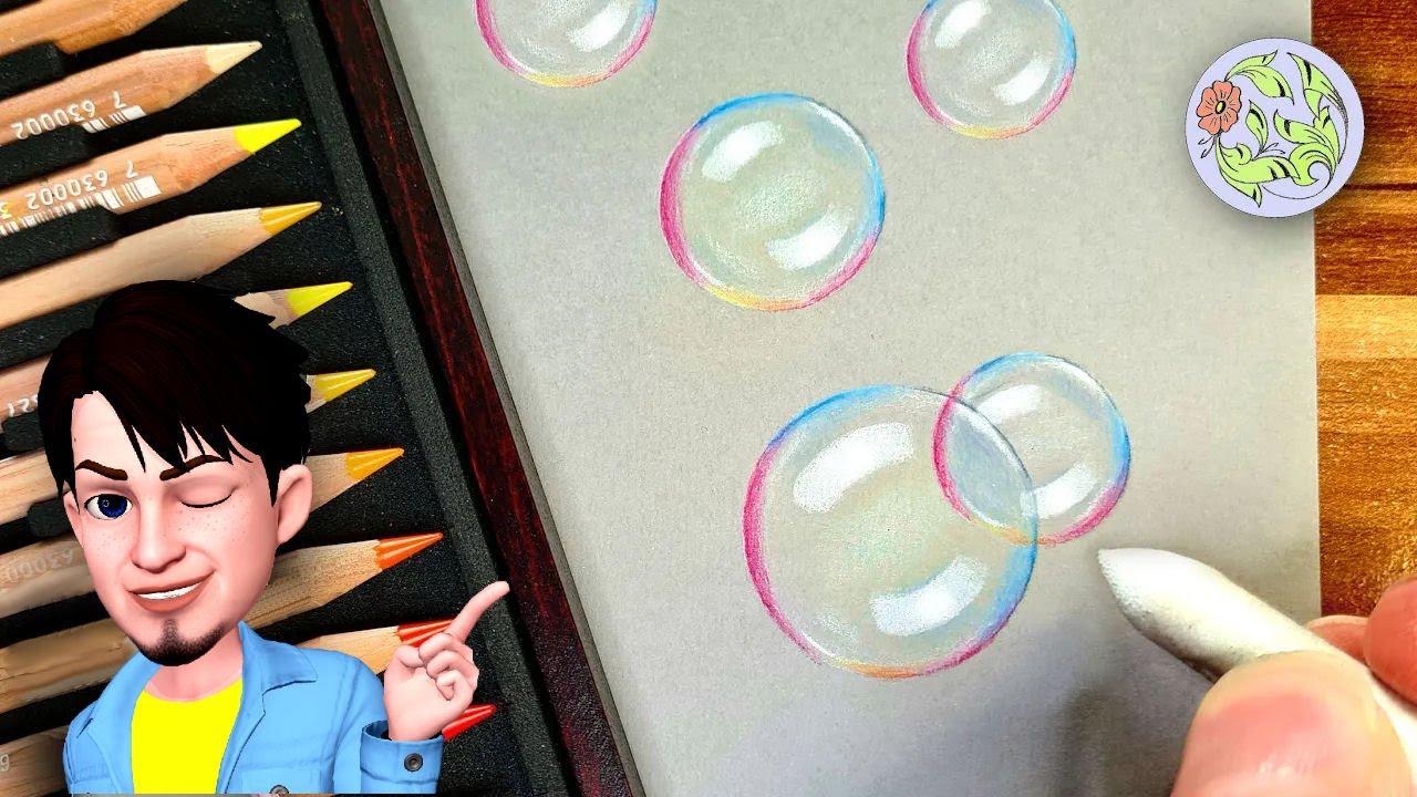 Drawing Perfect Soap Bubbles Step By Step Youtube
