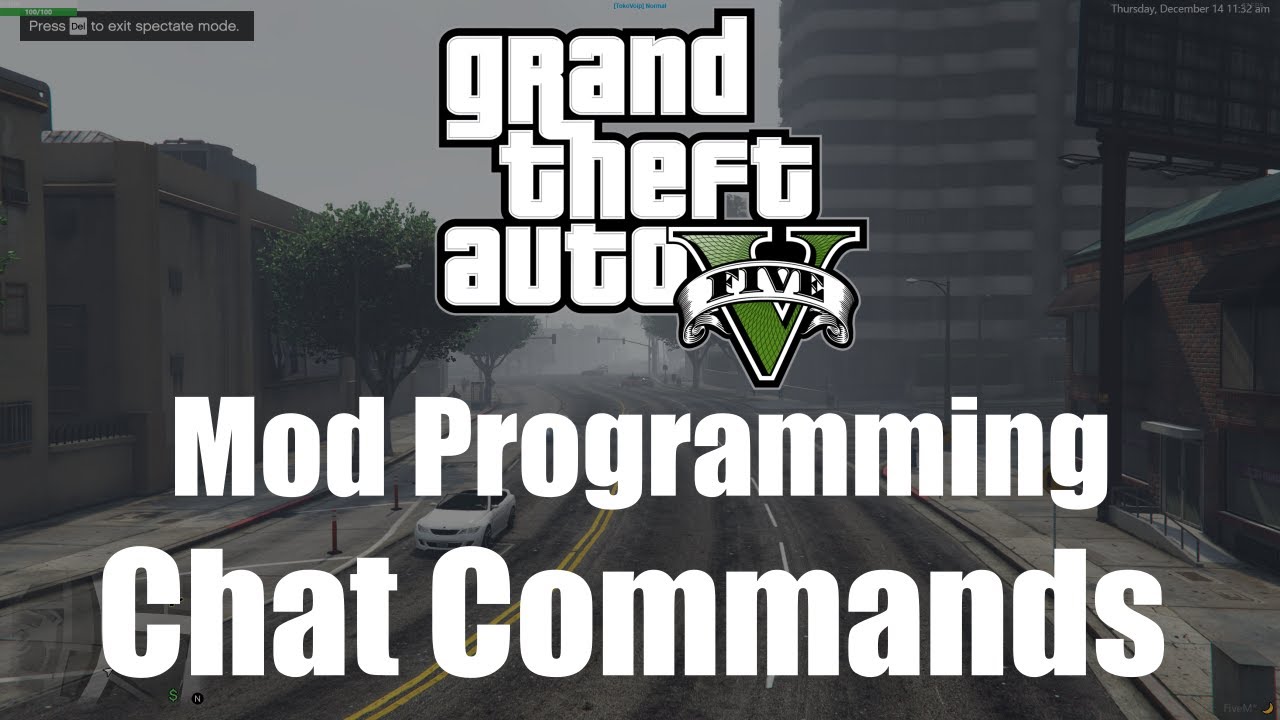 Coding Gta5 Mods Fivem Commands Youtube