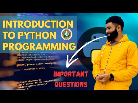 Python Programming Vtu Bplck105b 205b Youtube