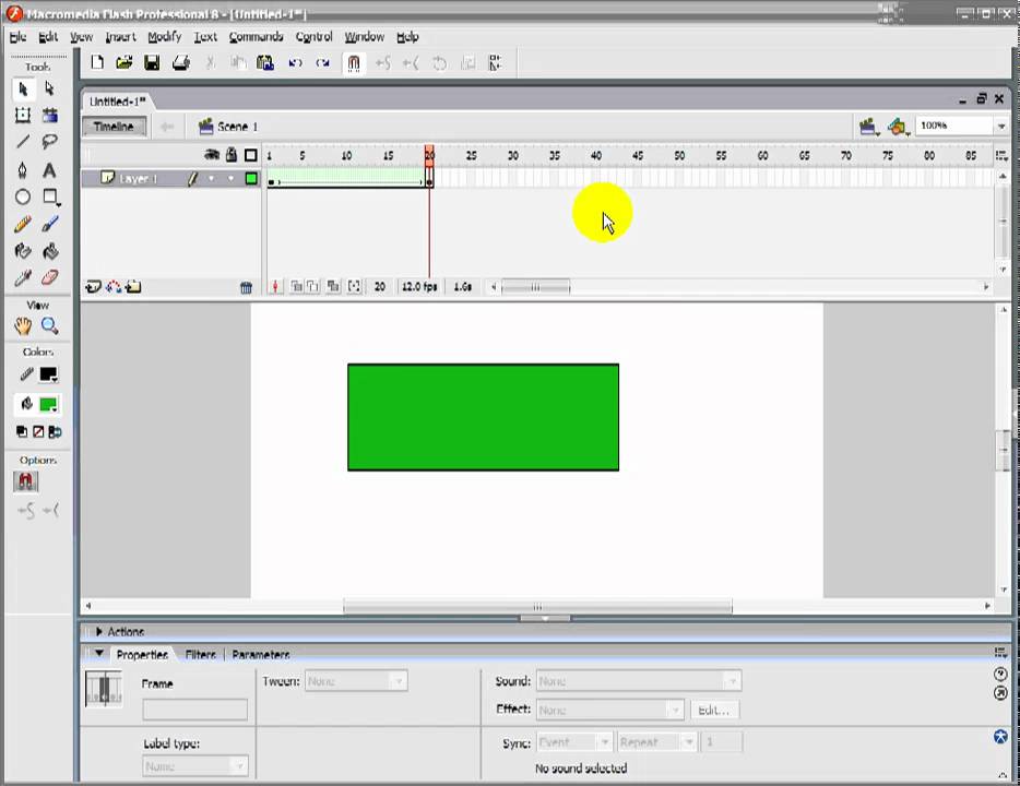 Flash Shape Tween Youtube