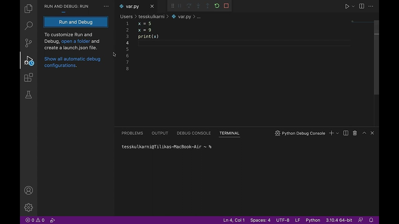 How To Re Assign Values To Variables In Python Youtube